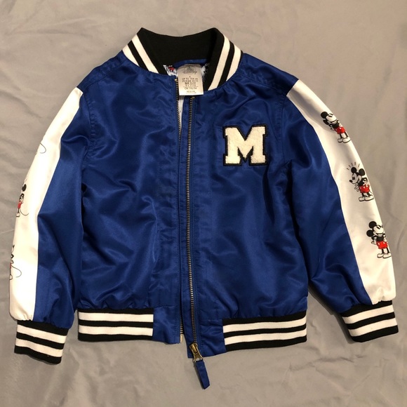 Disney | Jackets & Coats | Disney Toddler Boy Mickey Varsity Letterman ...